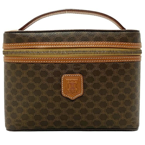 Celine | Bags | Celine Vanity Bag Brown Macadam Mc96 Pvc Leather Celine ...